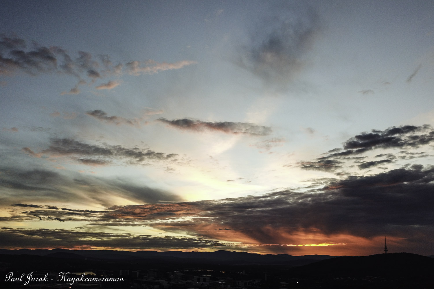 Sunset View from the Drone – Canberra | kayakcameraman
